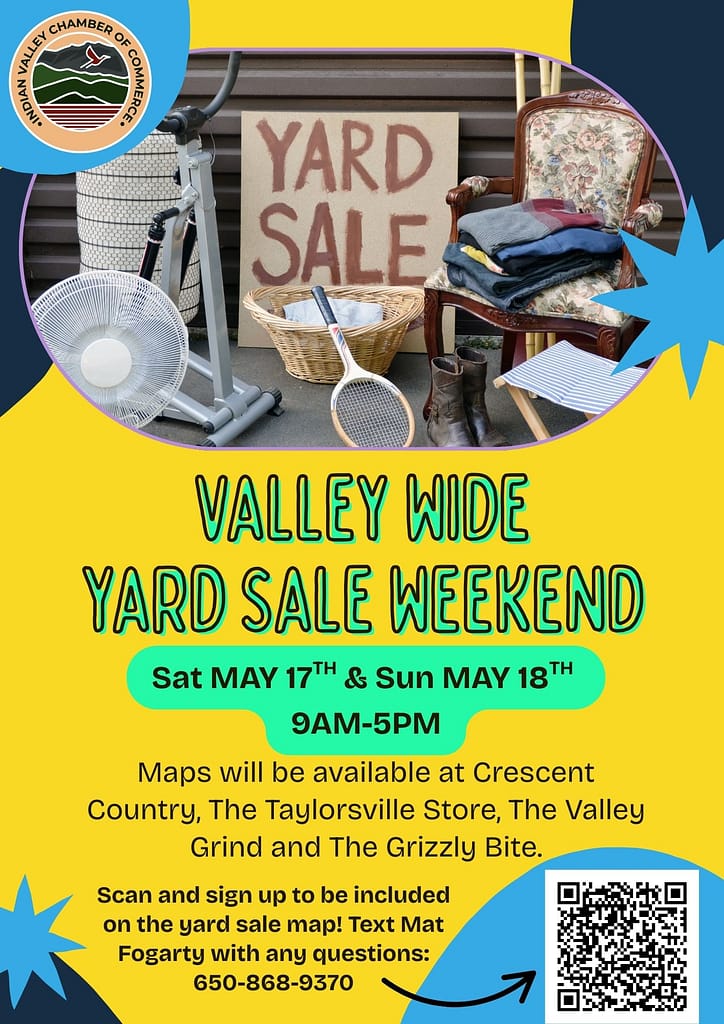Indian Valley prepares for community-wide yard sale weekend | Indian Valley Chamber of Commerce
